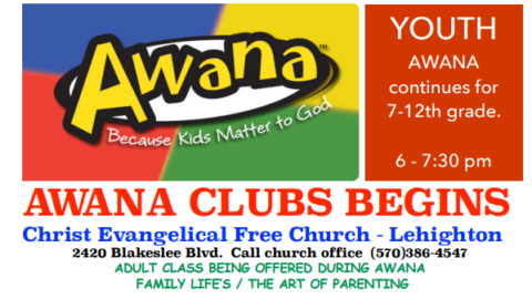 AWANA Bible Club | Christ Evangelical Free Church